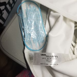 ASOS | Swim | Nwt Asos Swim One Piece Lace White Us 2 Xs Bikini | Poshmark